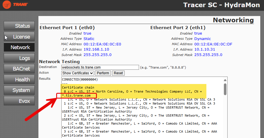 Unable to connect to Tracer SC+ remotely through Trane Connect – Trane ...