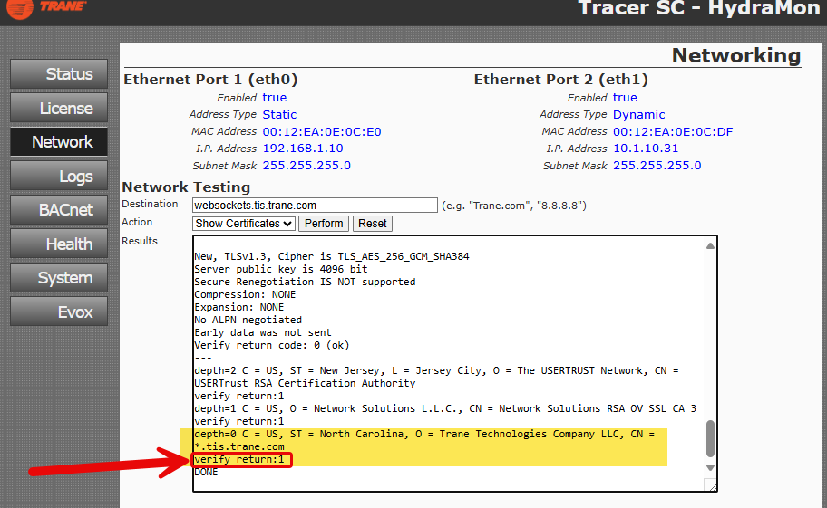 Unable to connect to Tracer SC+ remotely through Trane Connect – Trane ...